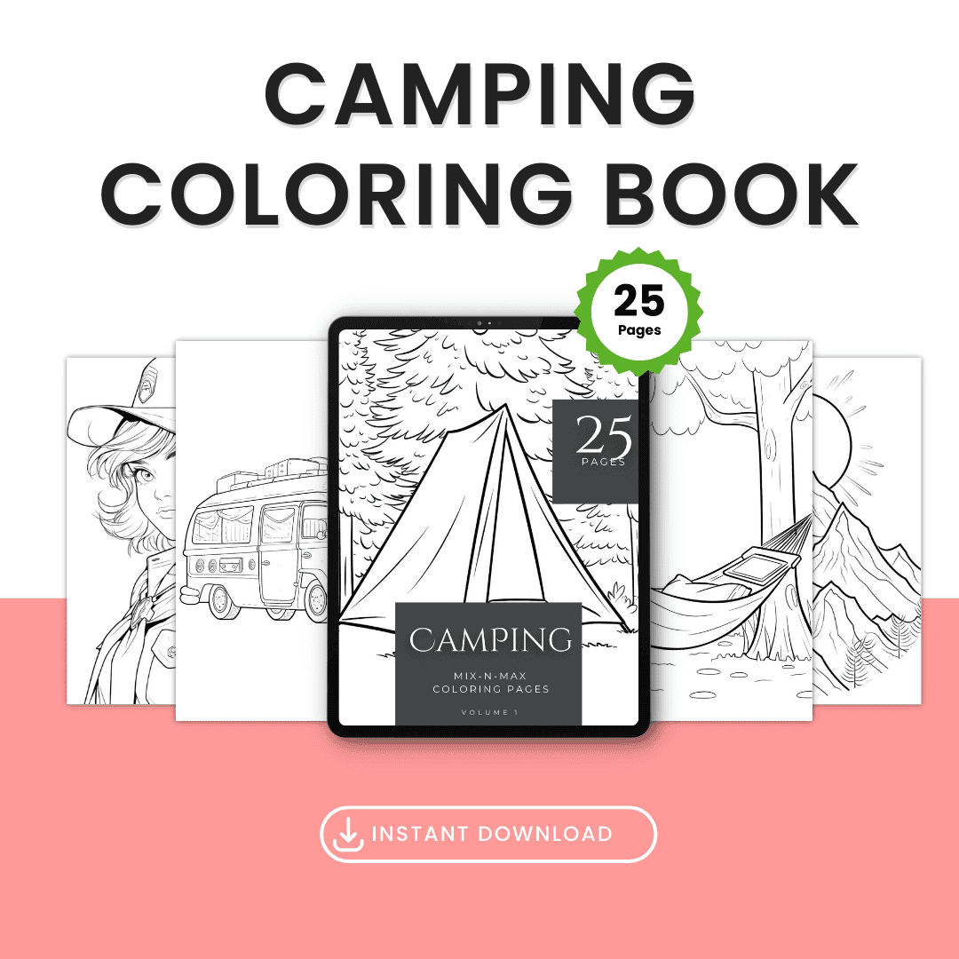 Camping Coloring Book – HobbyScool
