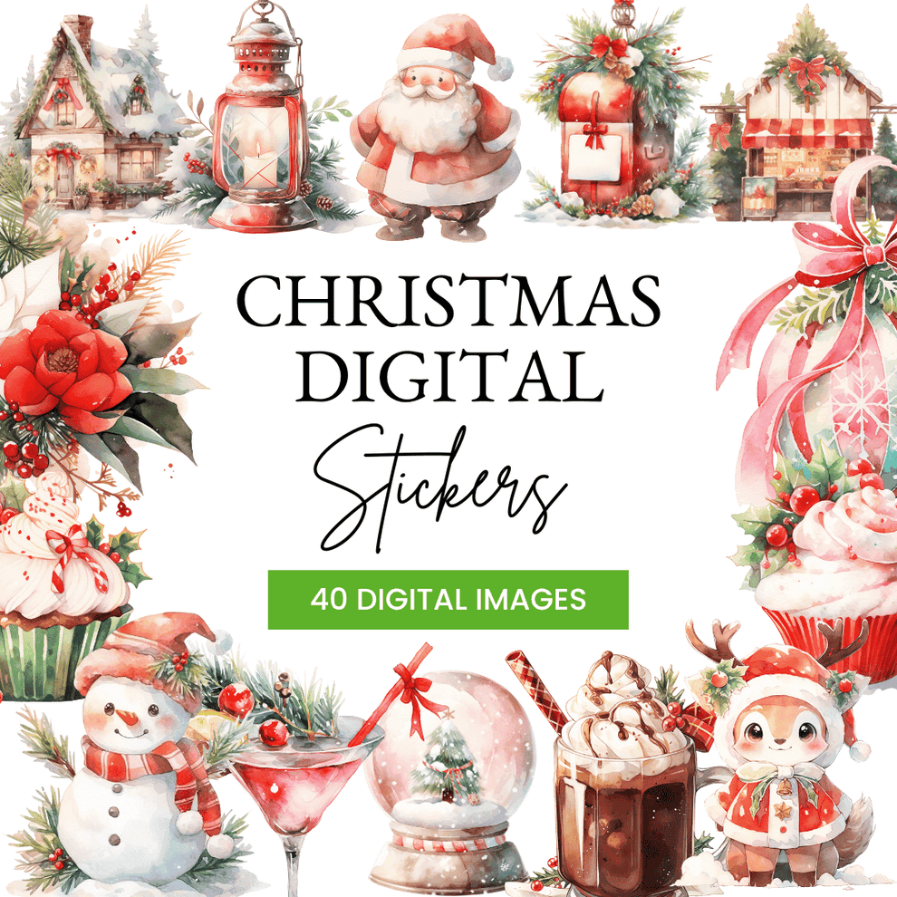 Christmas Digital Stickers – HobbyScool