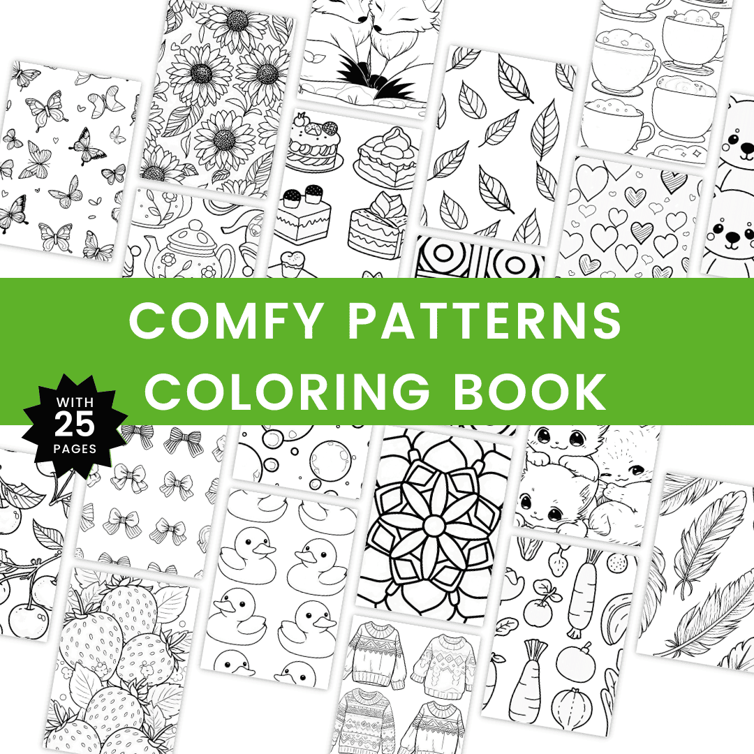 Comfy Patterns Coloring Book – HobbyScool