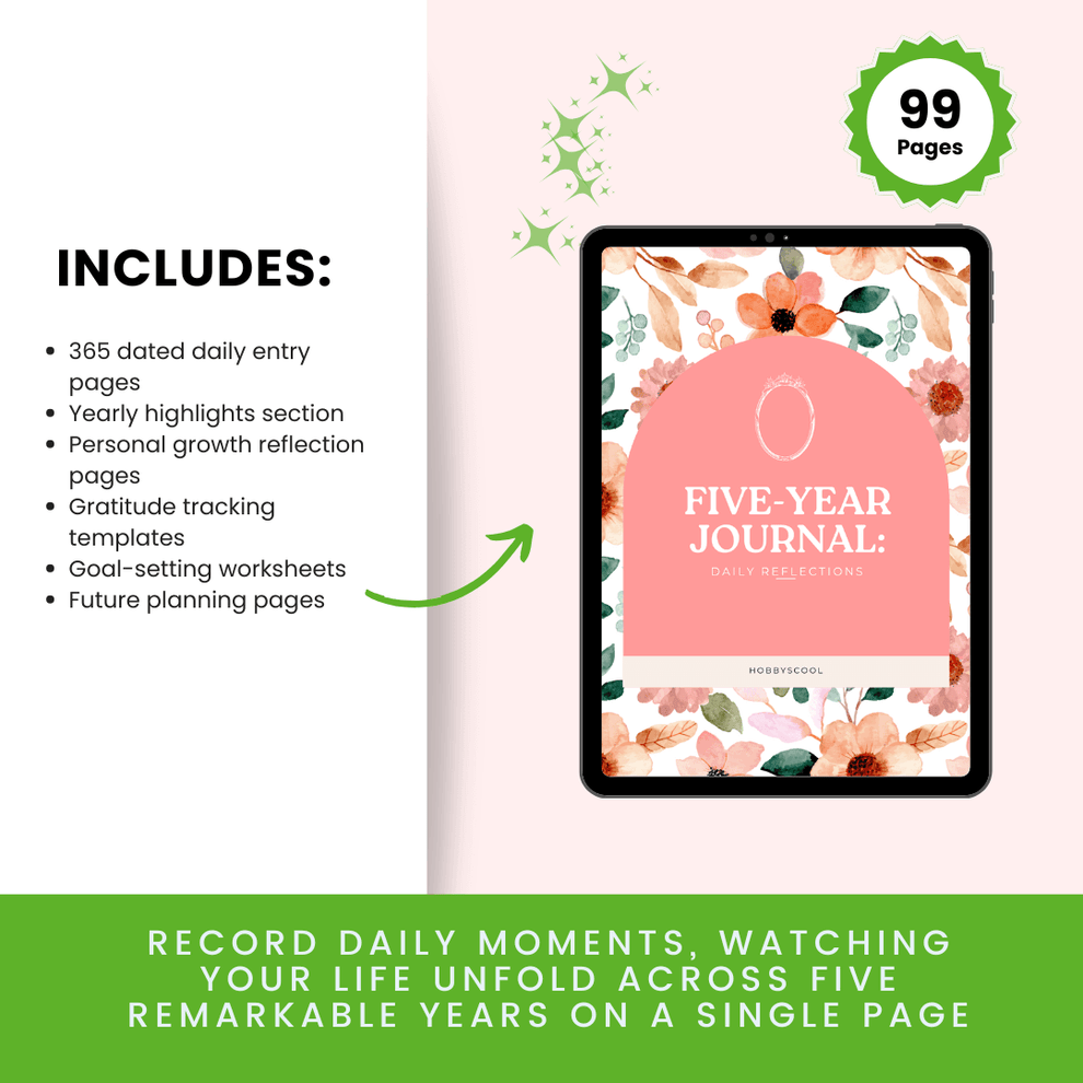 Five-Year Daily Reflection Journal – HobbyScool