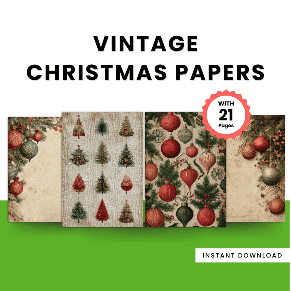 Vintage Christmas Papers – HobbyScool