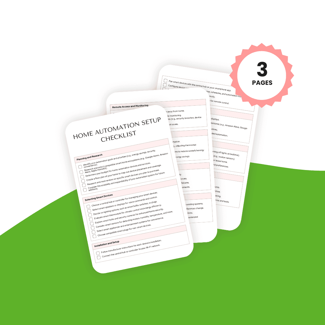 Home Automation Setup Checklist – HobbyScool