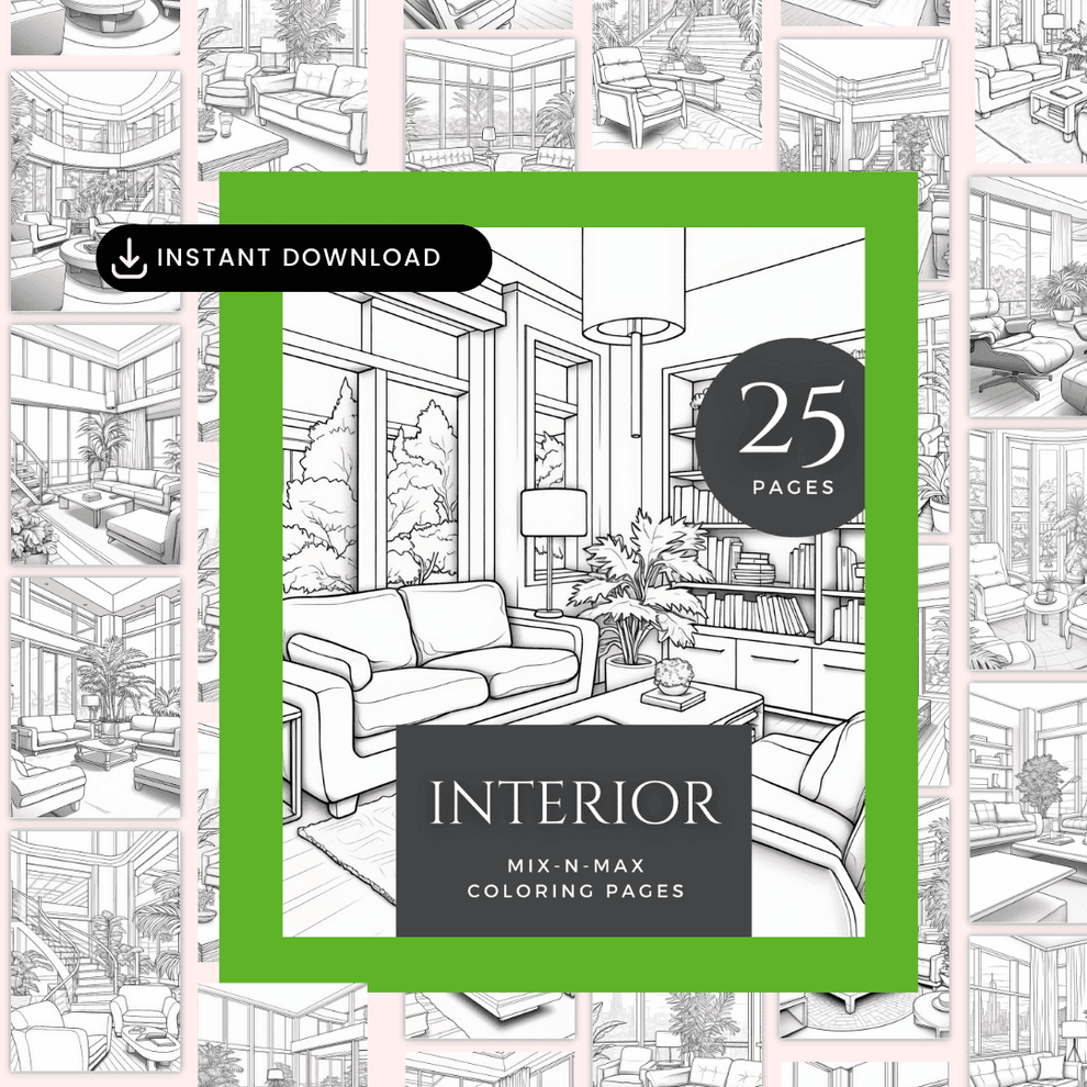 Interior Room Coloring Pages – HobbyScool