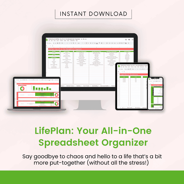 LifePlan: Your All-in-One Spreadsheet Organizer – HobbyScool