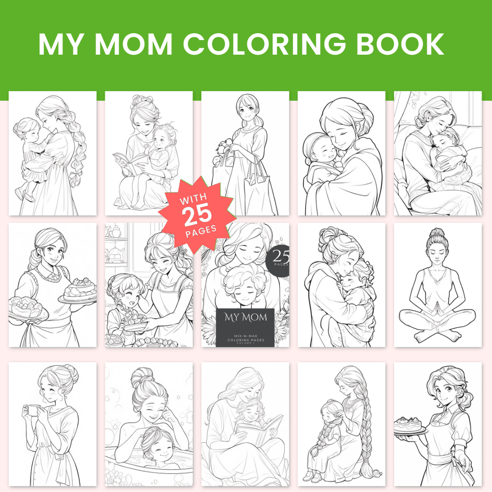 My Mom Coloring Book – HobbyScool