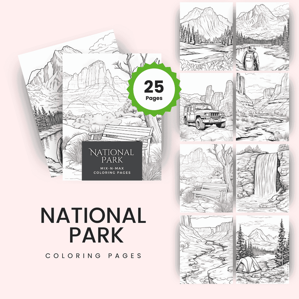 National Park Coloring Pages – HobbyScool