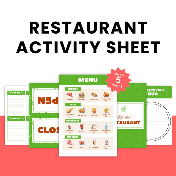 Restaurant Activity Sheet – HobbyScool