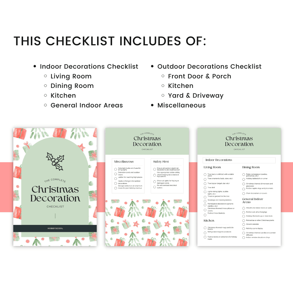 The Complete Christmas Decoration Checklist – HobbyScool