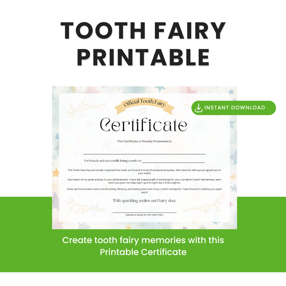 Tooth Fairy Printable – HobbyScool