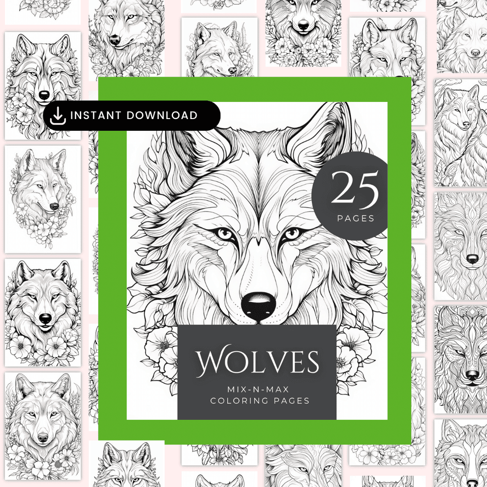 Wolves Coloring Pages – HobbyScool